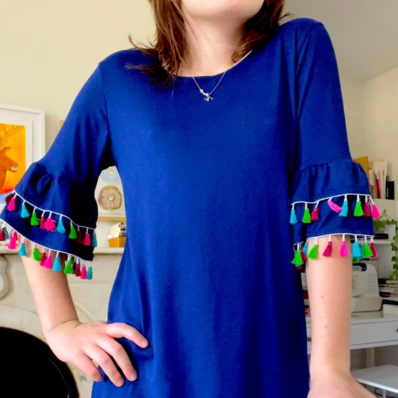 maggie breen | Dresses | Maggie Breen Girls Navy Blue Dress | Poshmark